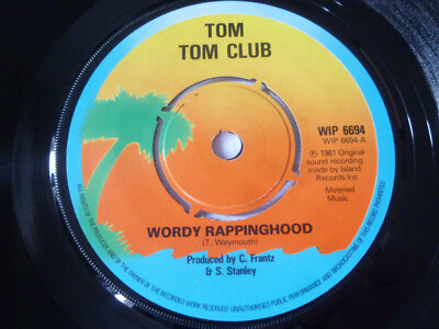 TOM TOM CLUB ~ WORDY RAPPINGHOOD ~ 1981 UK 1ST PRESS 7" ELECTRO VINYL ...
