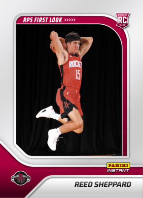 2024-25 Panini Instant Reed Sheppard ROOKIE RPS FIRST LOOK SP Rockets # ...
