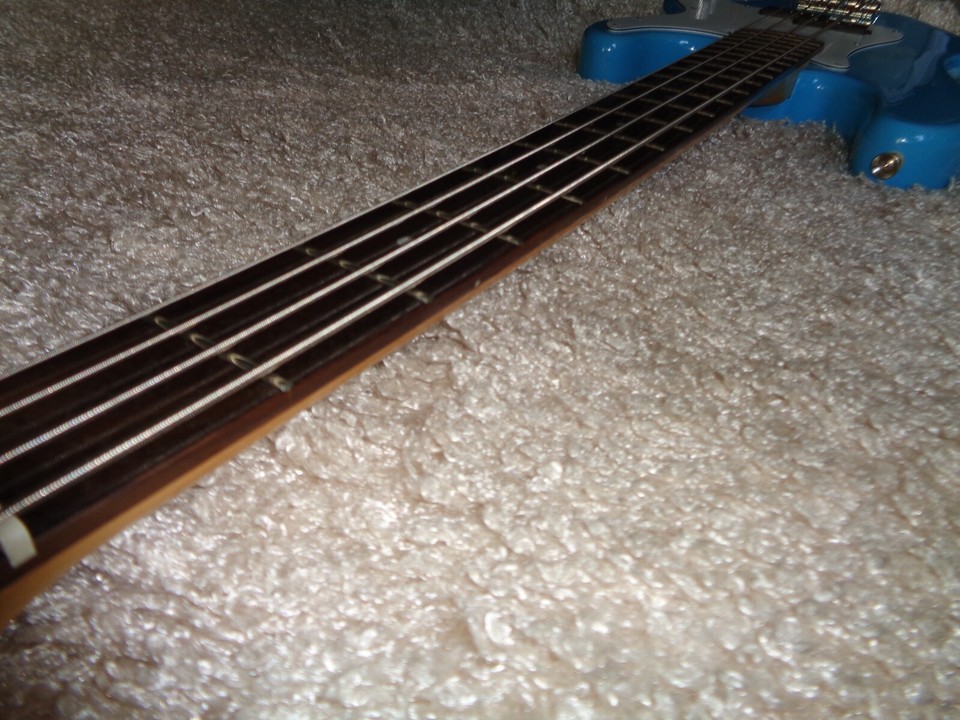 1993 Fender Squier Series MIK Korean Precision P-Bass RARE Maui Blue ...