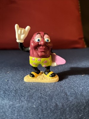 1988 California Raisins PVC Figure Surfer w/ Surfboard and Green Trunks ...