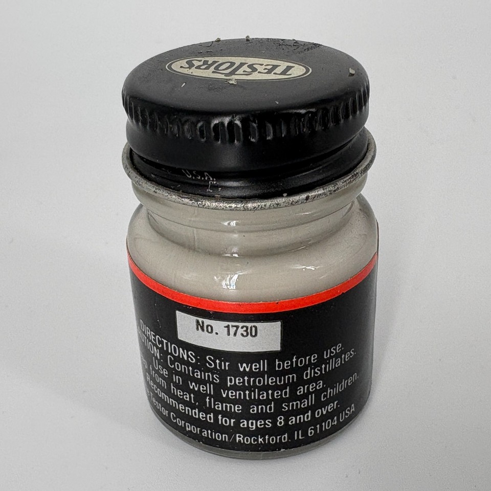 Testors Model Master Enamel Paint 1/2 fl oz FLAT GULL GRAY 1730 FS ...
