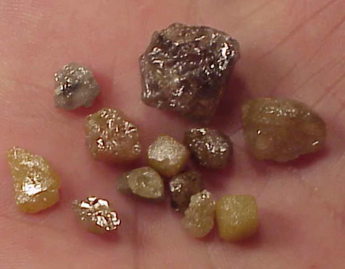 Raw Gold And Diamonds