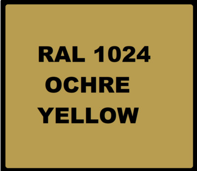 Cellulose Car Body Classic Vintage Paint RAL1024 Ochre YELLOW 1L Matt ...