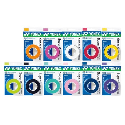 YONEX SUPER GRAP SUPERGRAP GRIP 3 PACK (GREEN, WHITE, YELLOW, BLACK ...