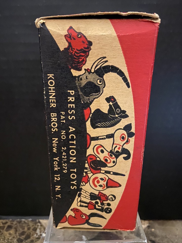 1950's Baseball’s Walloping Willie No. 111 PRESS ACTION Toy Kohner Bros ...