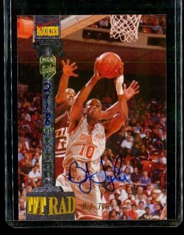 Vintage 1994 SIGNATURE RC TETRAD AUTO Basketball Card LXXVIII BJ TYLER ...
