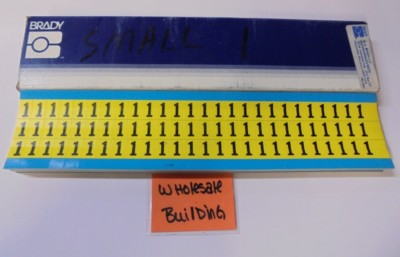 BRADY 3410-1 REPOSITIONABLE NUMBER LABELS, 34101, BLACK ON YELLOW, 16 ...