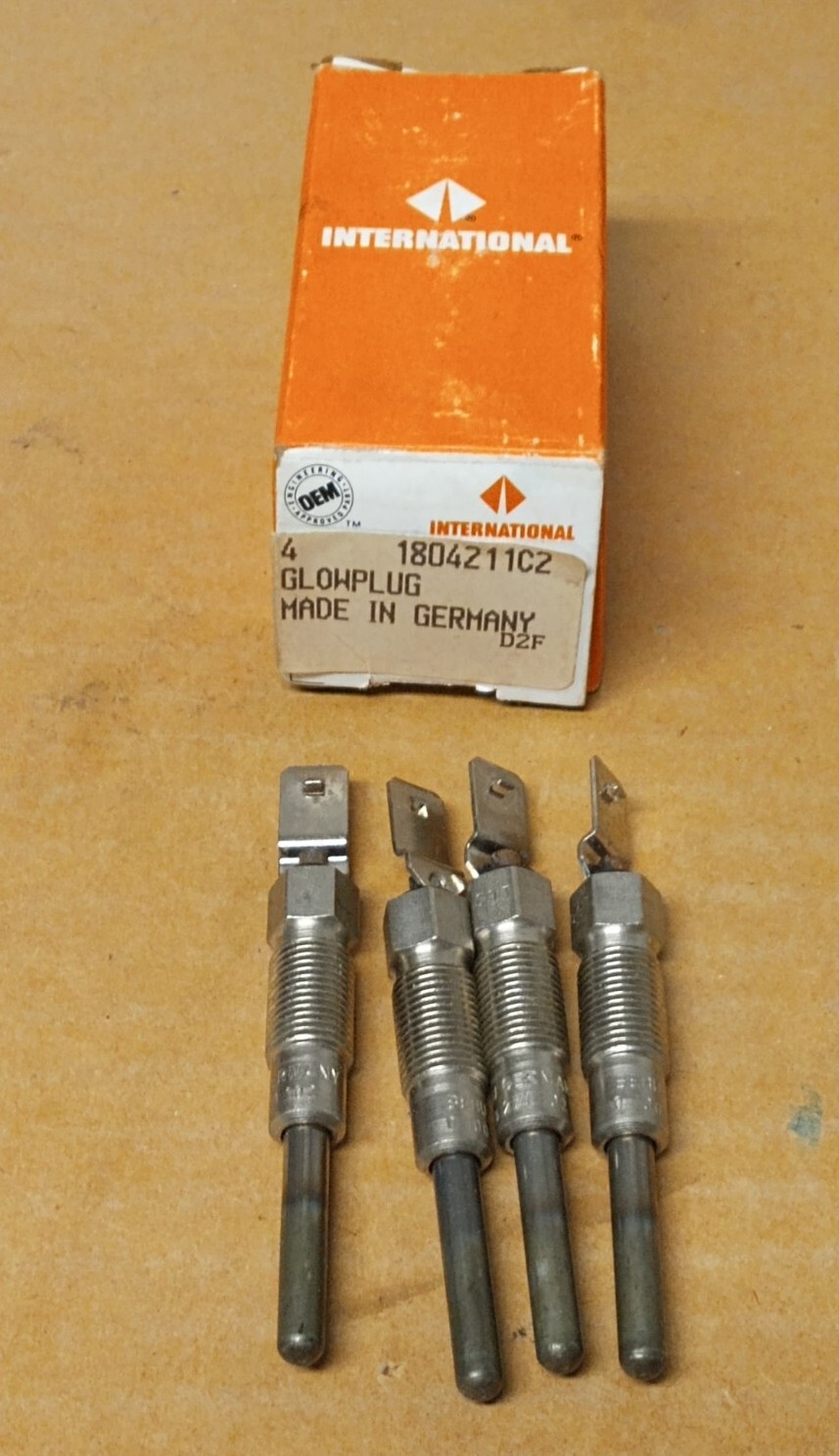 New Genuine International Glow Plugs Set Of 4 1804211C2 | OE | Germany
