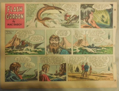 Flash Gordon Sunday Page by Mac Raboy from 3/25/1956 Half Page Size | eBay