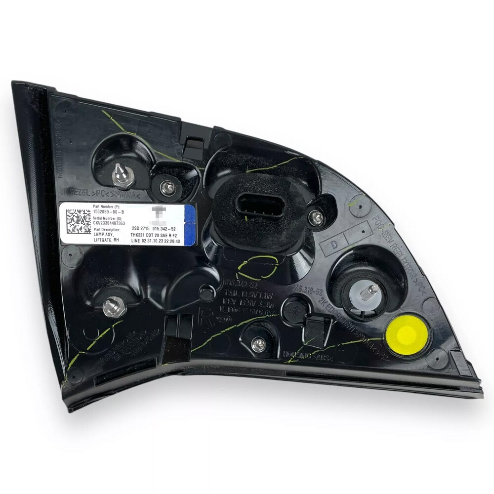 For 2017-2023 Model 3 Right RH Inner Tail Light OEM 1502089-00 (4-Pin ...