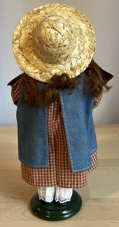 Byers Choice Carolers 2004 Harvest Girl Basket Of Flowers Fall Autumn ...