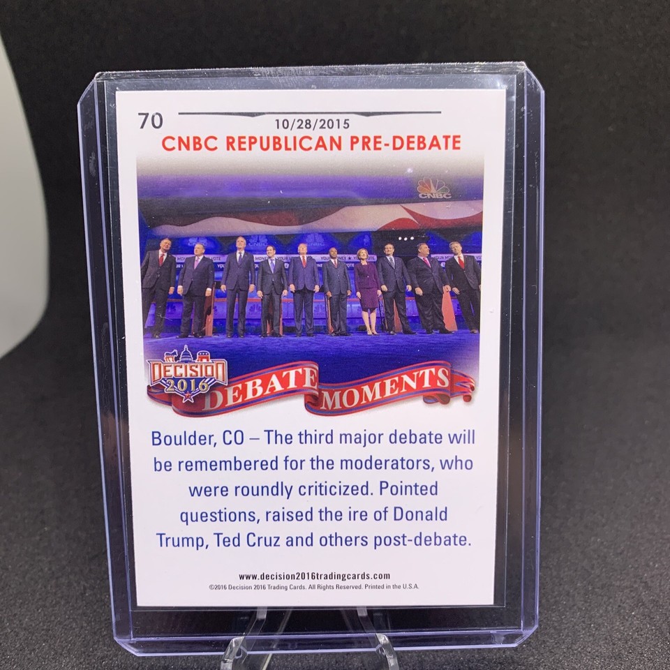 Decision 2016 Debate Moments CNBC Republican Pre-Debate #70 | eBay