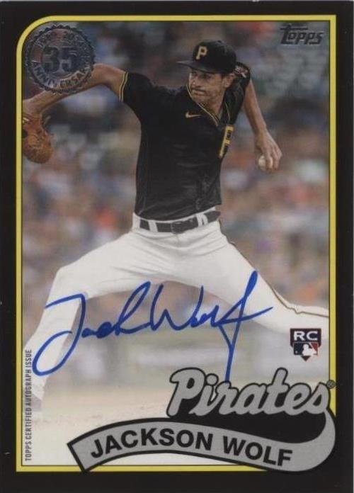 2024 Topps Series 1 - 1989 Topps Baseball Autographs Jackson Wolf #89BA ...