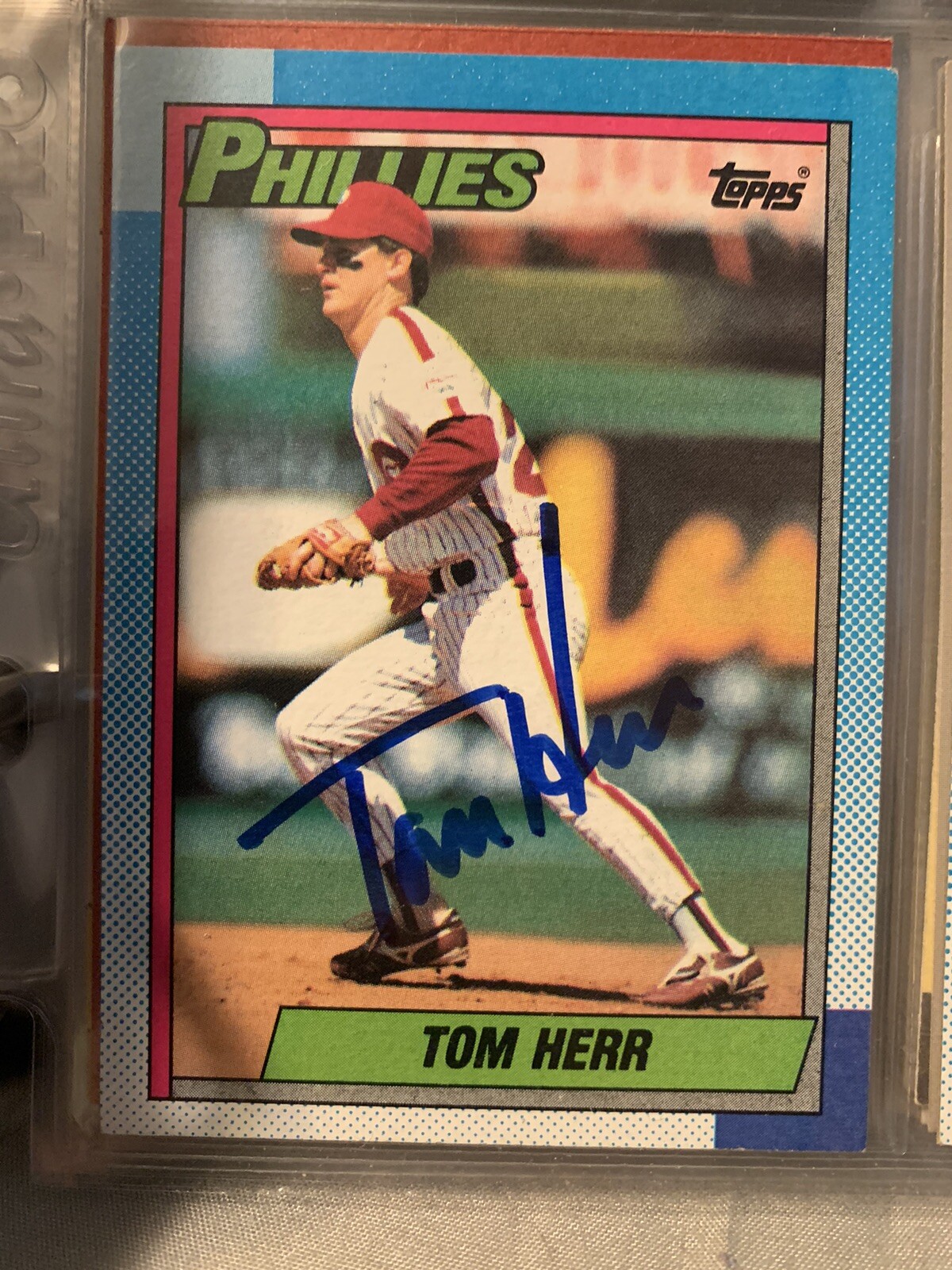 Tom Herr autographed Topps baseball card | eBay