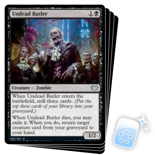 Undead Butler X4 M/NM Magic: The Gathering MTG Innistrad: Crimson Vow ...