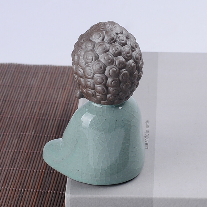 1 PC Monk Buddha Statue Mini Statuette Ornament Decoration Handicrafts ...