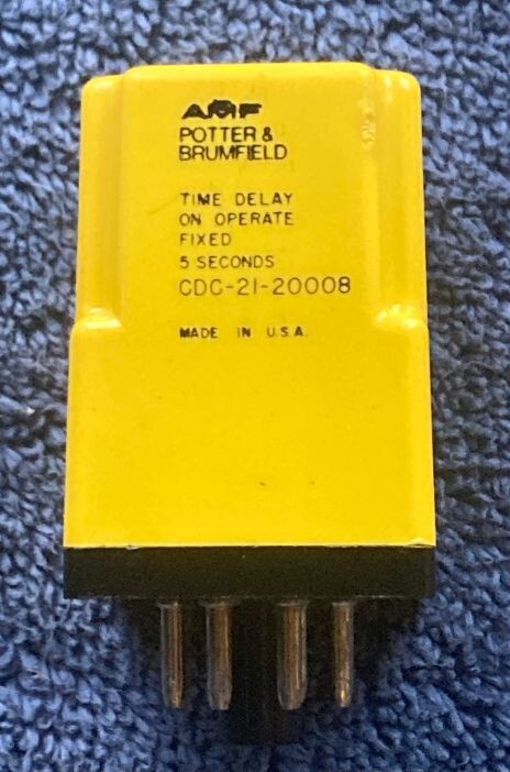 Potter & Brumfield CDC-21-20008 Time Delay Relay | eBay