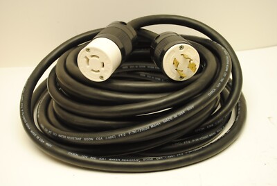 40 FT Portable Generator Cord 20-Amp 125/250V NEMA L14-20 Locking Plug ...