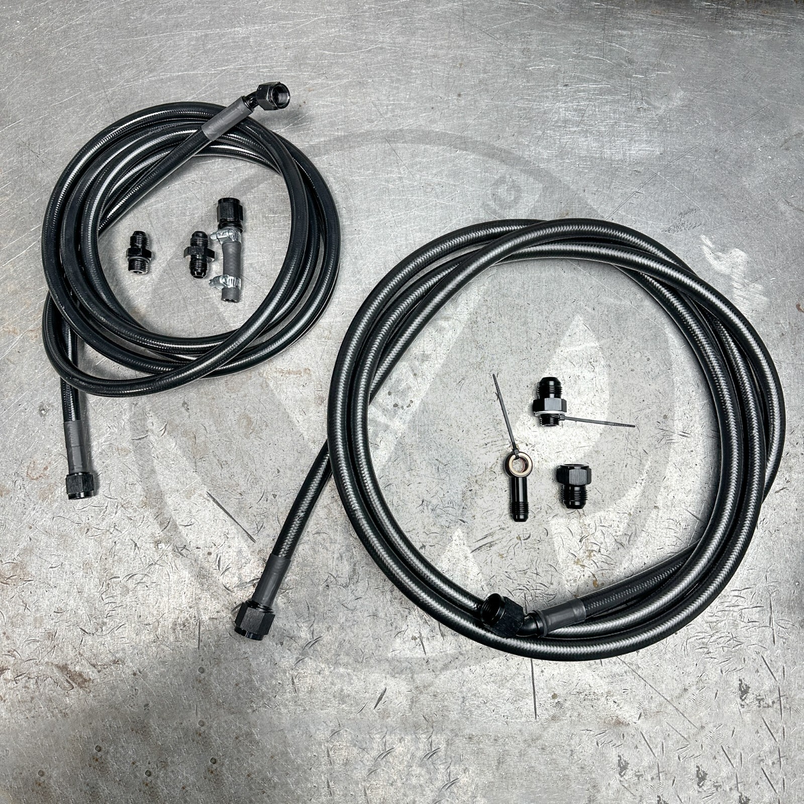 92-95 Civic E85 Compatible Stainless Steel Fuel Line Kit - 10AN FEED ...