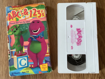 Barney's ABC's & 123's (VHS) RARE! Never seen on tv | eBay