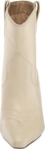 Sam Edelman Moe Modern Ivory Pointed Toe Stiletto Heeled Pull On Ankle ...