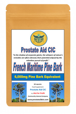 Genuine French Maritime Pine Bark Extract, Prostate & BPH Support, 60 ...