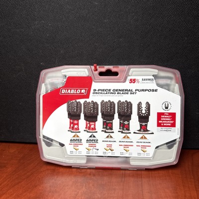 Diablo DOU9S Oscillating Multi-Tool General Purpose Pack Of 9 Blades ...