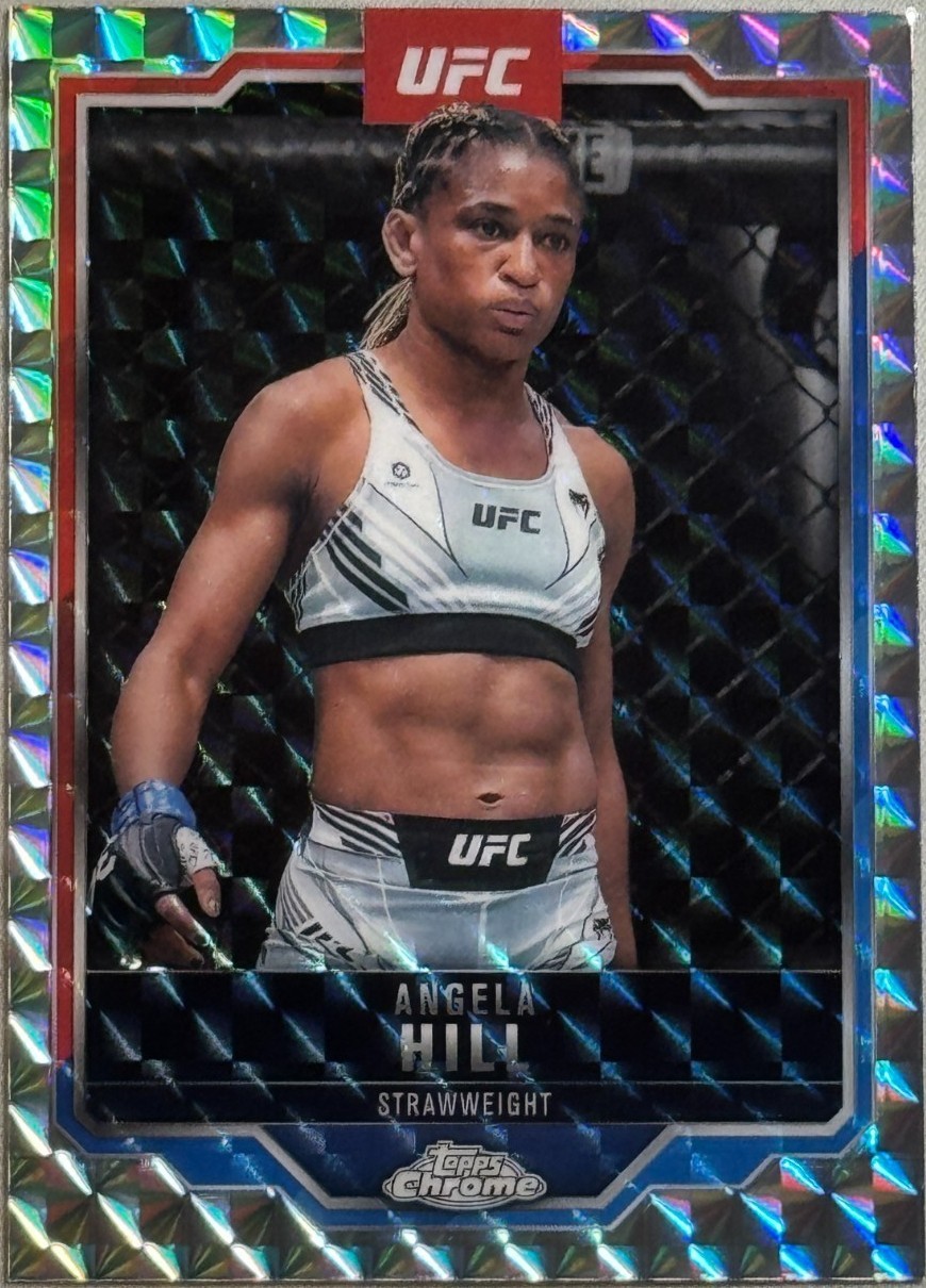2025 Topps Chrome UFC - Angela Hill #124 Geometric Refractor for sale ...