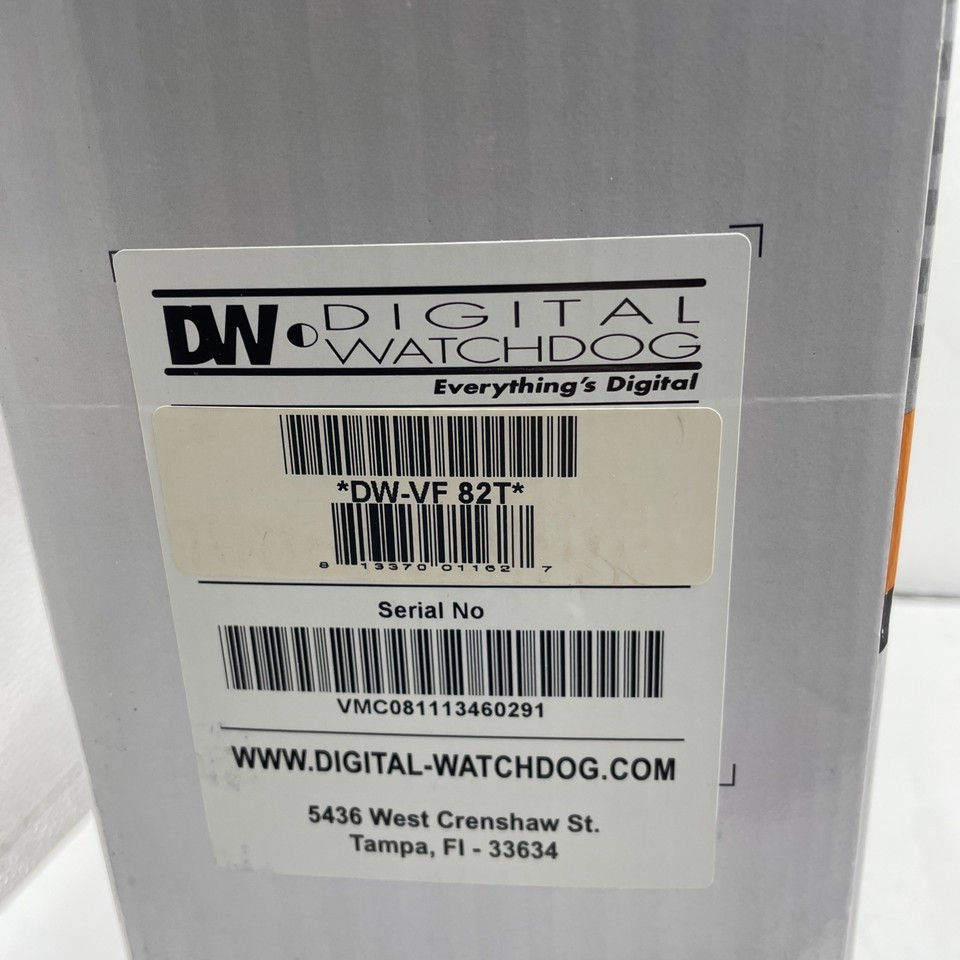 Digital Watchdog VMax Flex DW-VF82T 2000 GB DVR 2 Terabyte Guaranteed ...