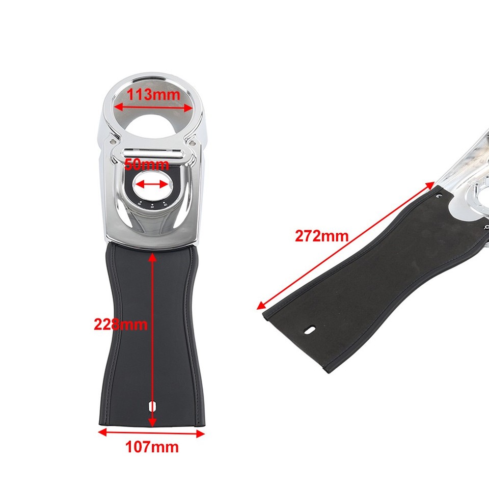 Fuel Tank Console Gas Tank Panel Bib For Harley Dyna Fat Bob FXDF 2008 ...