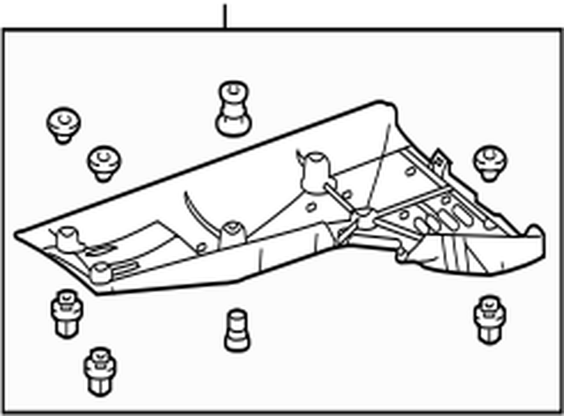 58165-30110 Toyota Cover, front floor, rh 5816530110, New Genuine OEM ...