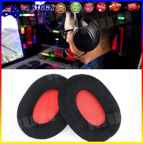 AU 2pcs Flannel Headset Earmuffs for HyperX Cloud Flight/Flight S (Red ...