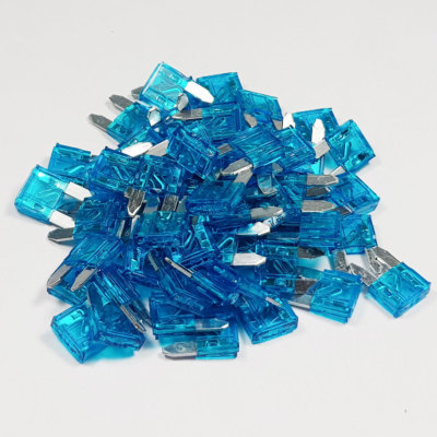 25 x 15 Amp Blue Mini Blade Fuse 15A Amps A ATM Grey Auto Car Van Bike ...