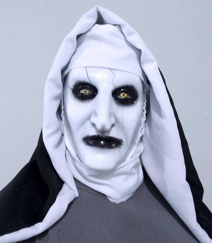 Valak Demon Nun Latex Mask, , Scary movie, Horror Costume, Halloween | eBay