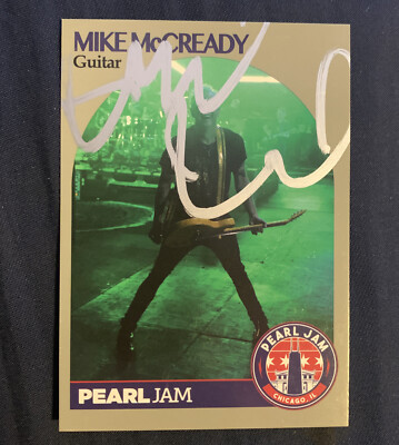 Mike McCready Signed Pearl Jam Trading Card Chicago Autographed PJ10 | eBay