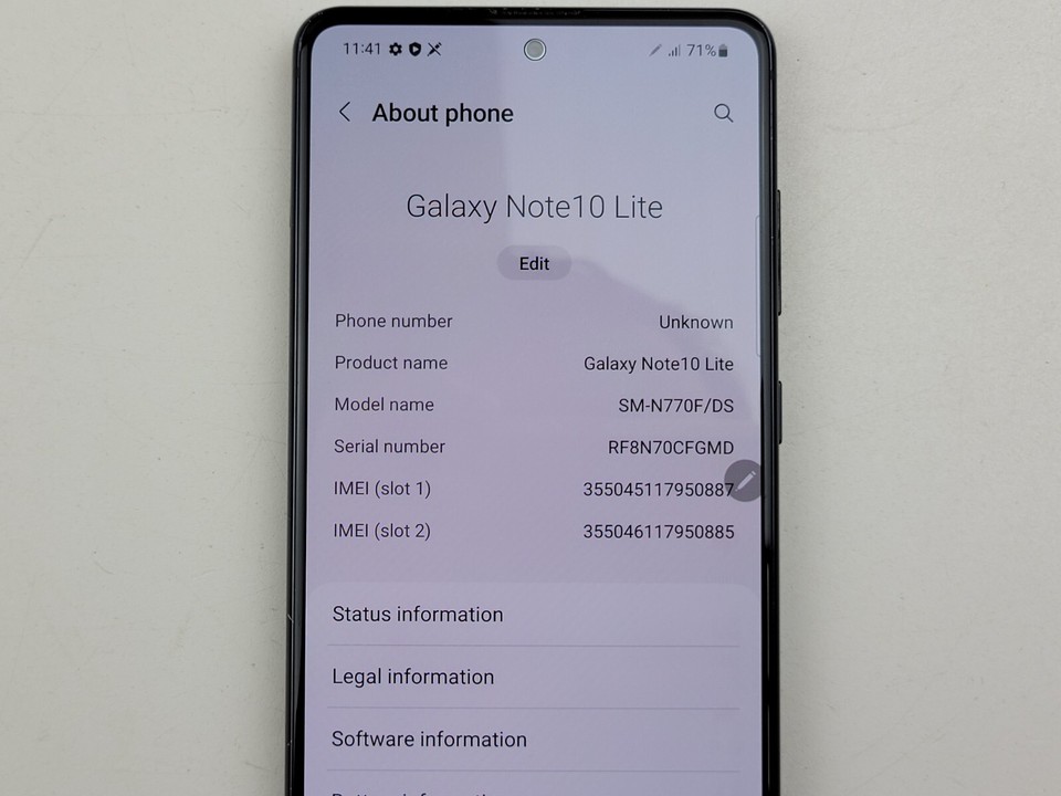 Samsung Galaxy Note10 Lite (SM-N770F/DS) 128GB (GSM Unlocked) Dual SIM ...