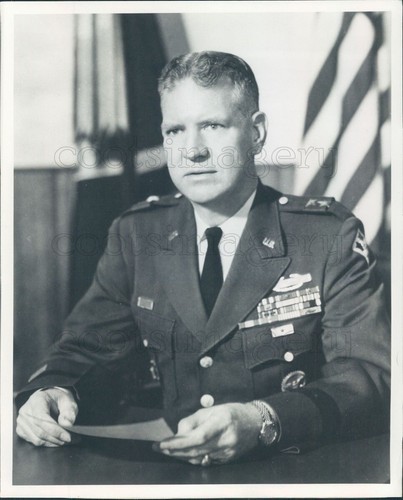 1961 Press Photo US Army Major General William F Train in Military ...