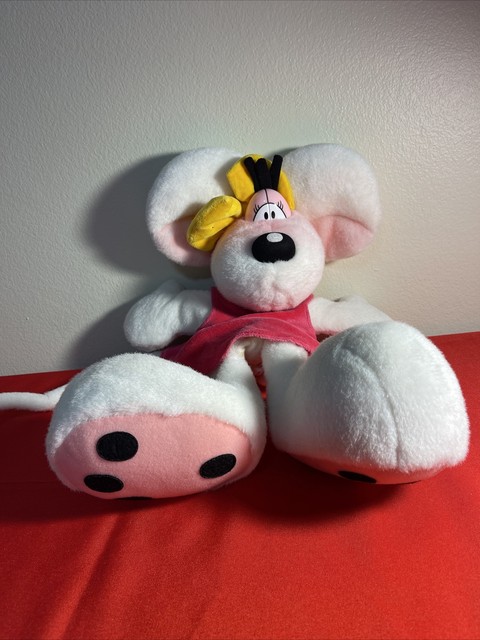 Diddlina Plush Mouse Puppet Pink Dress Diddl Depesche Germany Vintage ...