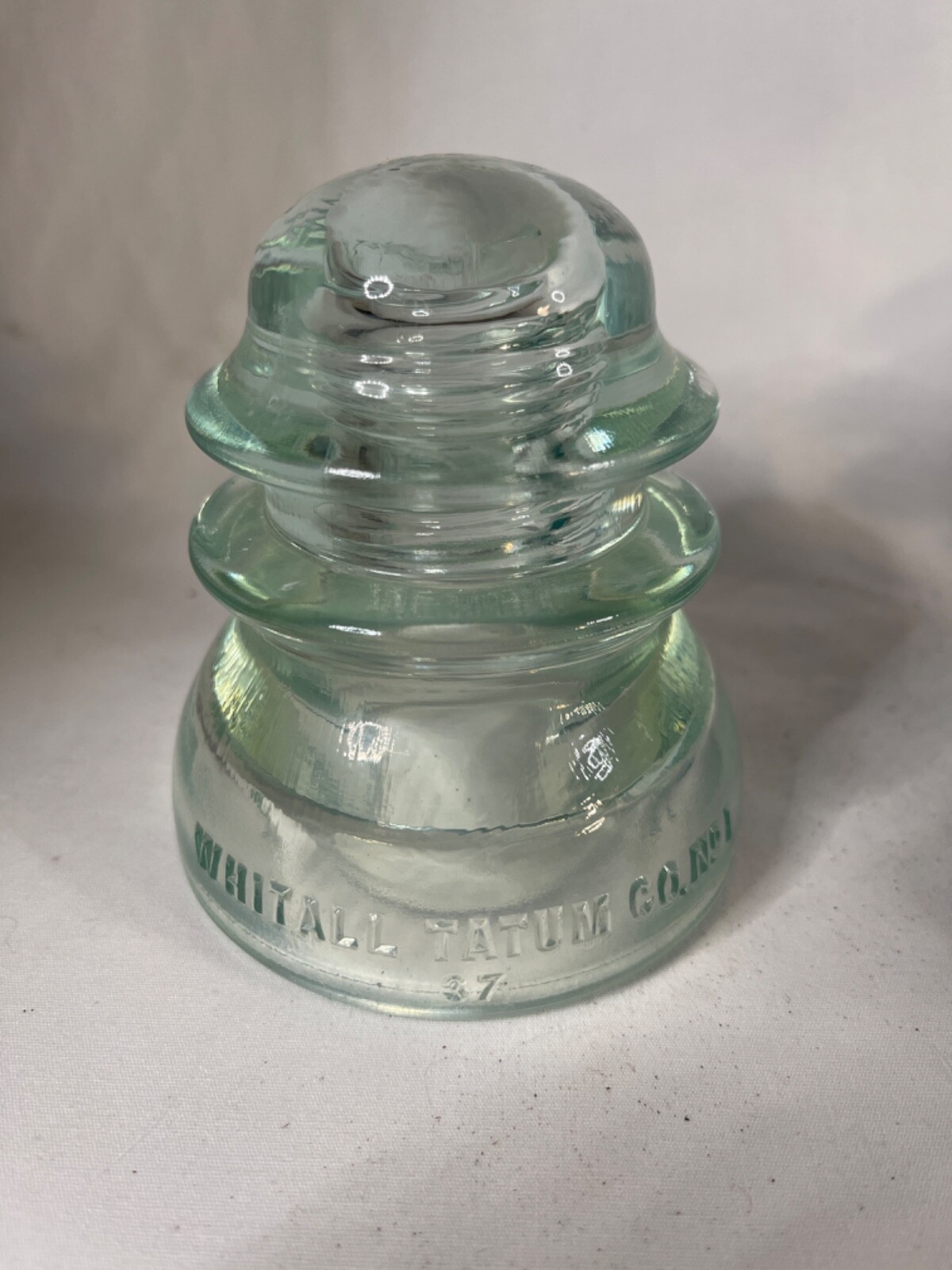 Aqua Glass Insulator LYNCHBURG Whitehall Brookfield Armstrong Hemingray ...