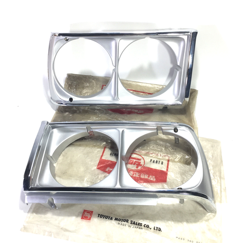 Housing Headlamp Pair 1977 1979 Toyota Corona RT100 116 118 Genuine NOS ...