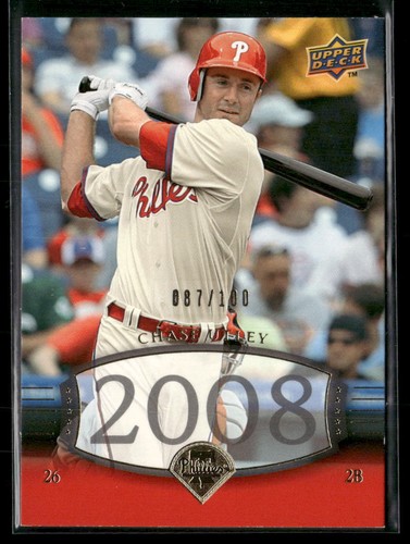 2008 Upper Deck Timeline #285 Chase Utley 2004 UD Timeless Teams Gold ...