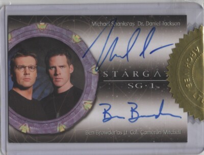 Stargate SG1 Season 9 Dual Autograph- Ben Browder & Michael Shanks | eBay