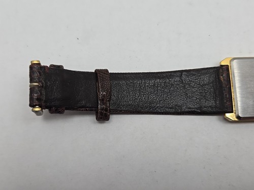 Vintage Fortron Quartz Swiss Made 10k Gold Plated Watch Leather New ...