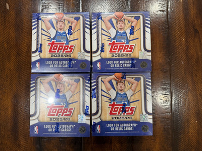 LOT OF 4 - 2025-26 Topps NBA Basketball - Mega Box - Brand New Factory ...