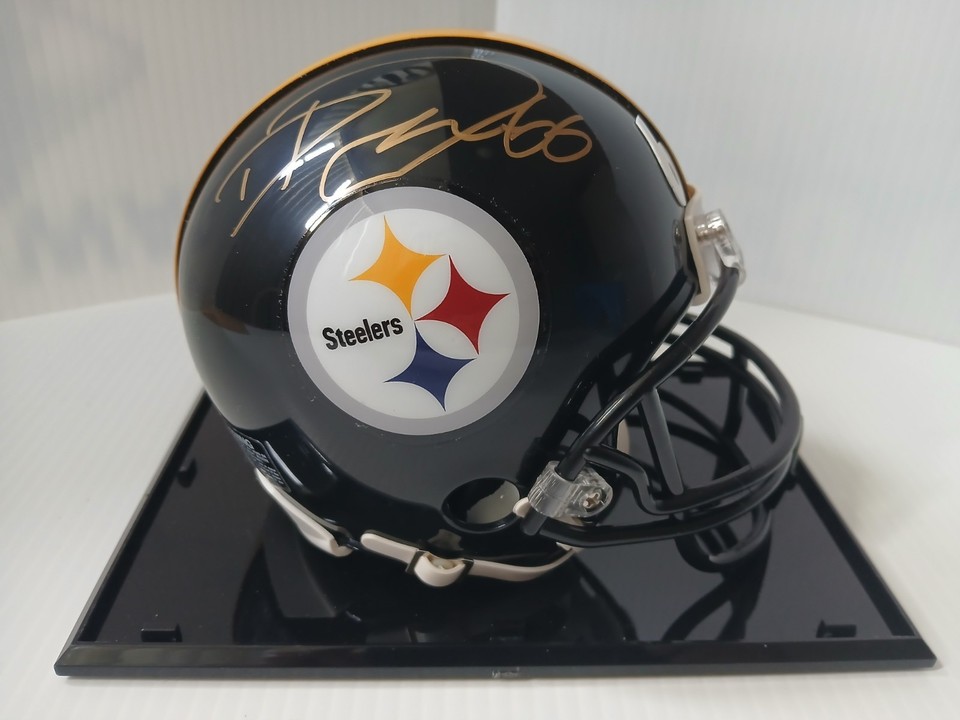 Pittsburgh Steelers David De Castro 66 Autographed Signed Mini Helmet ...