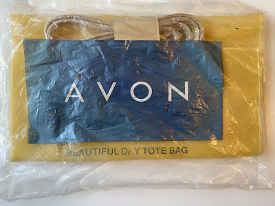 AVON 2002 Beautiful Day Tote Bag Yellow with Straps that looks like ...