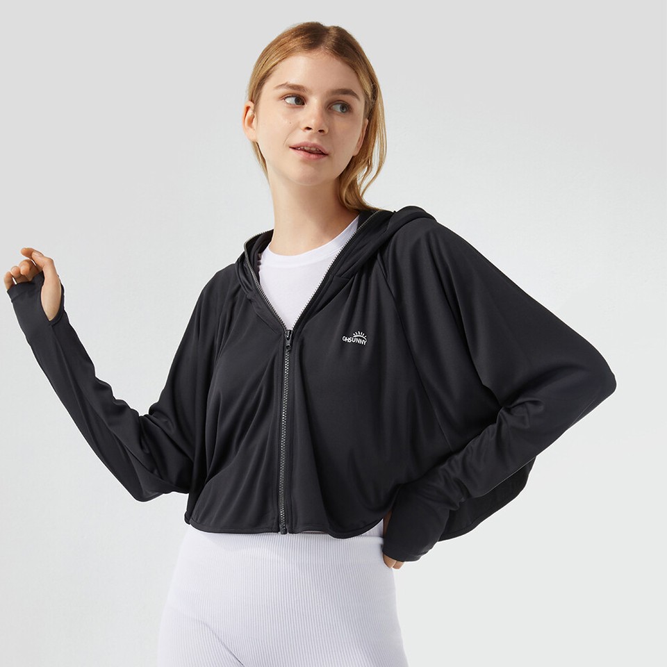 Oh! Women's Cloak Sun Protection Coat UPF50+ Hooded Jackets Sunscreen ...