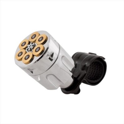 STEERING WHEEL SPINNER KNOB brodie knob 44 MAG Revolver IP-142 CHROME ...