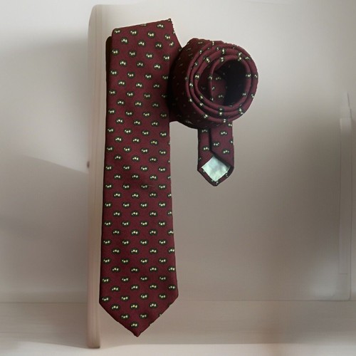 Vintage Brooks Brothers Red Tie Men’s Geometric Pattern Necktie Wool ...