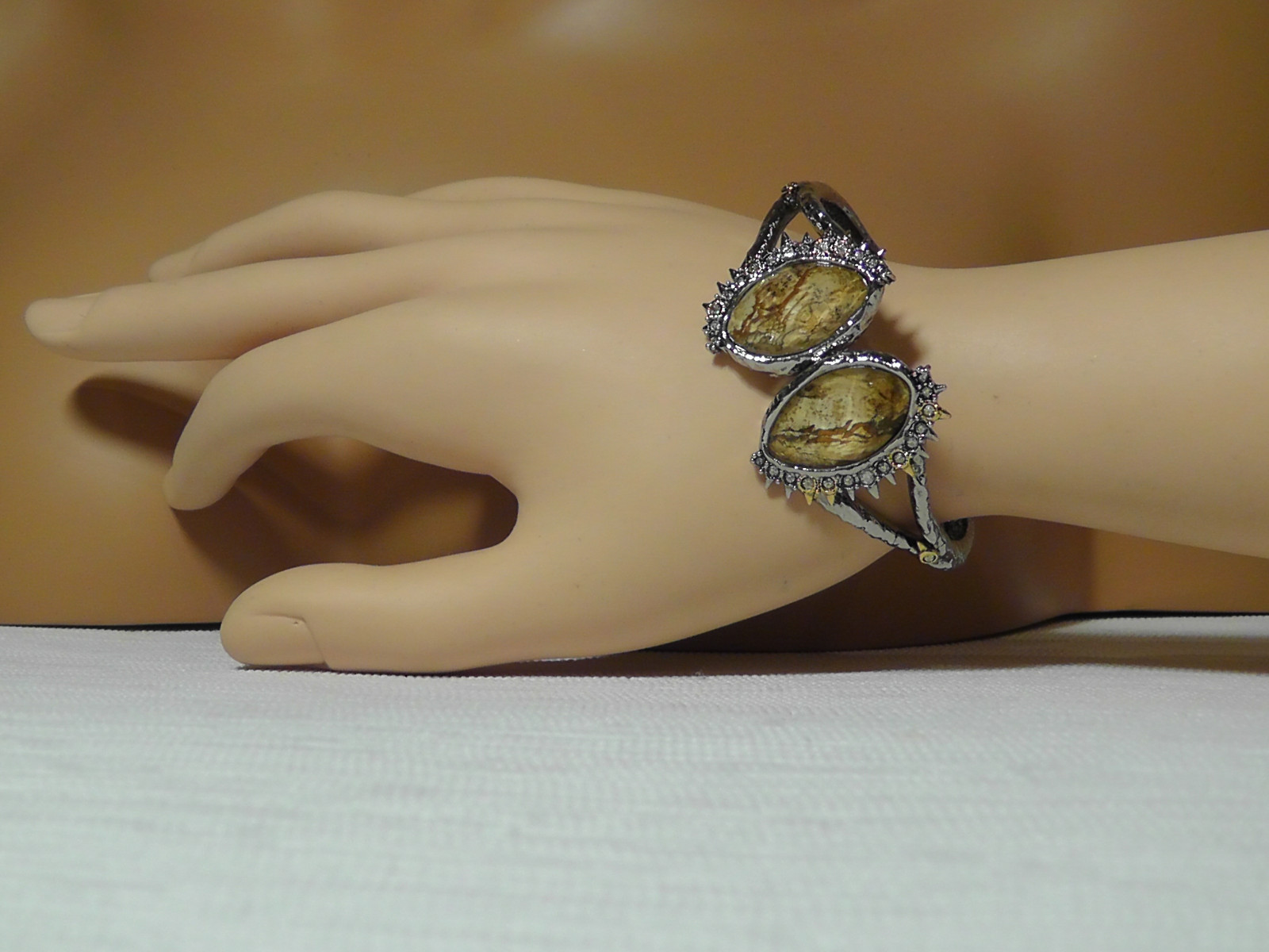 Alexis Bittar Elements Crystal Studded Spur Trimmed Hinged Bangle ...